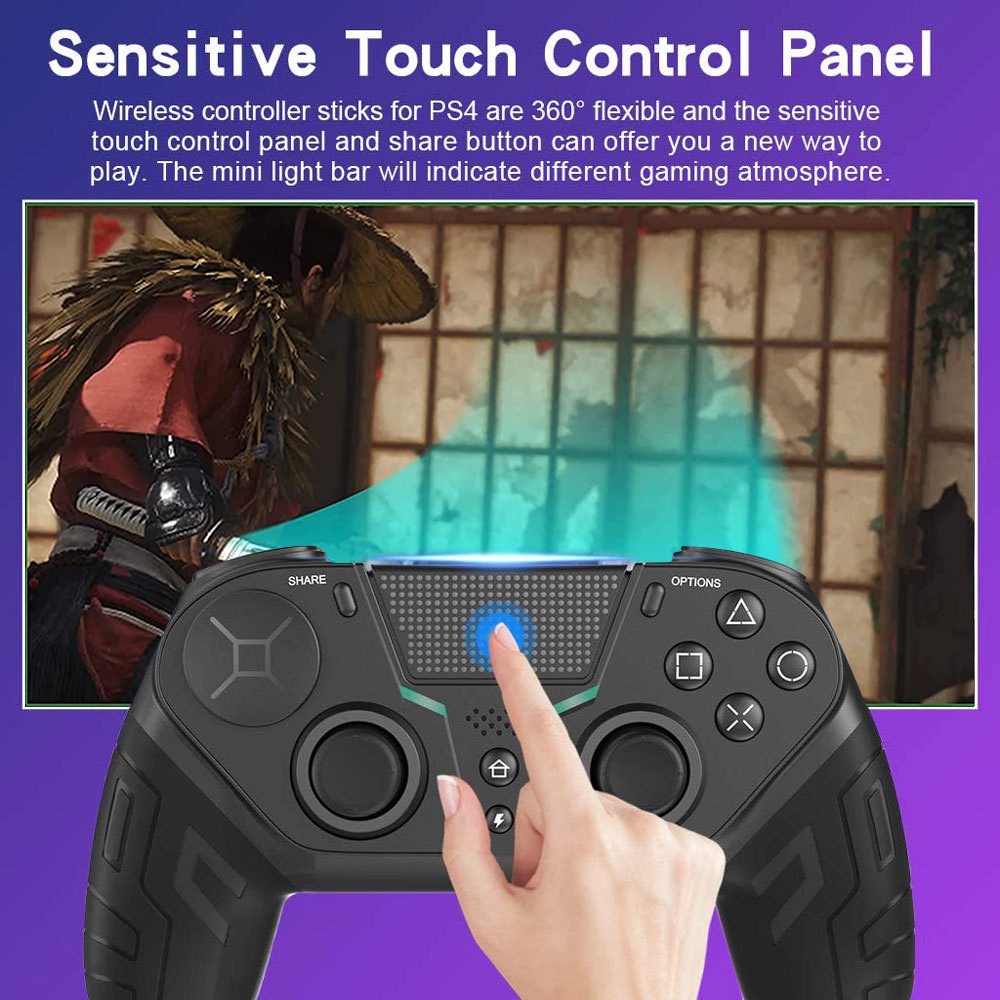 Gamepad Sem Fio Para PS4 Elite Slim Pro Controlador Dualshock 4 Com Suporte Programavel De Botao Turbo Back Shopee Brasil