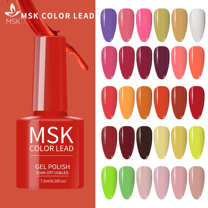 Msk Cor Chumbo Moda Bling 7.3ml Embeber Fora UV LED Unha Gel Polonês Semi Permanente Arte Do ...