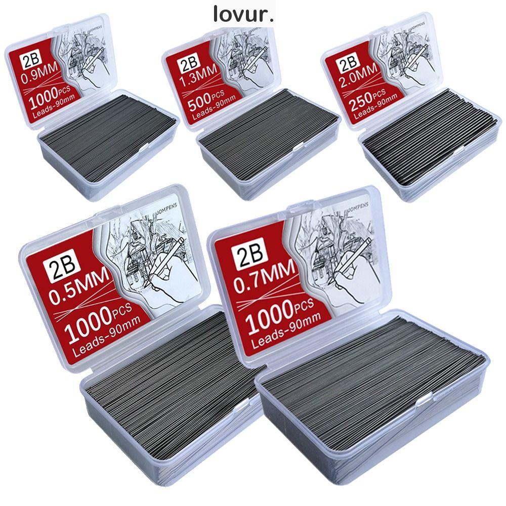 LOVUR 1000PCS/Box Recarga Automática De Lápis , 0,5/0,7/0,9/1,3/2,0mm ...