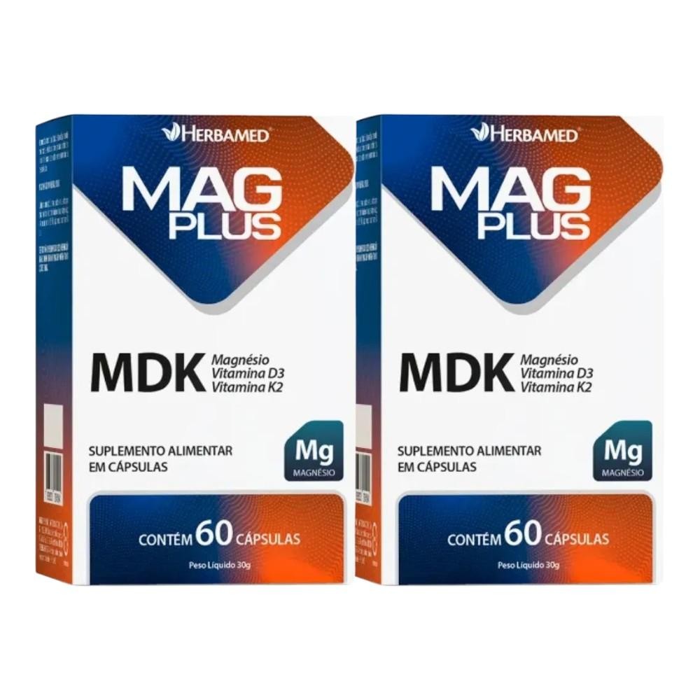 Mag Plus MDK Herbamed Kit Com 2 Caixas De 60 Cápsulas cada | Shopee Brasil