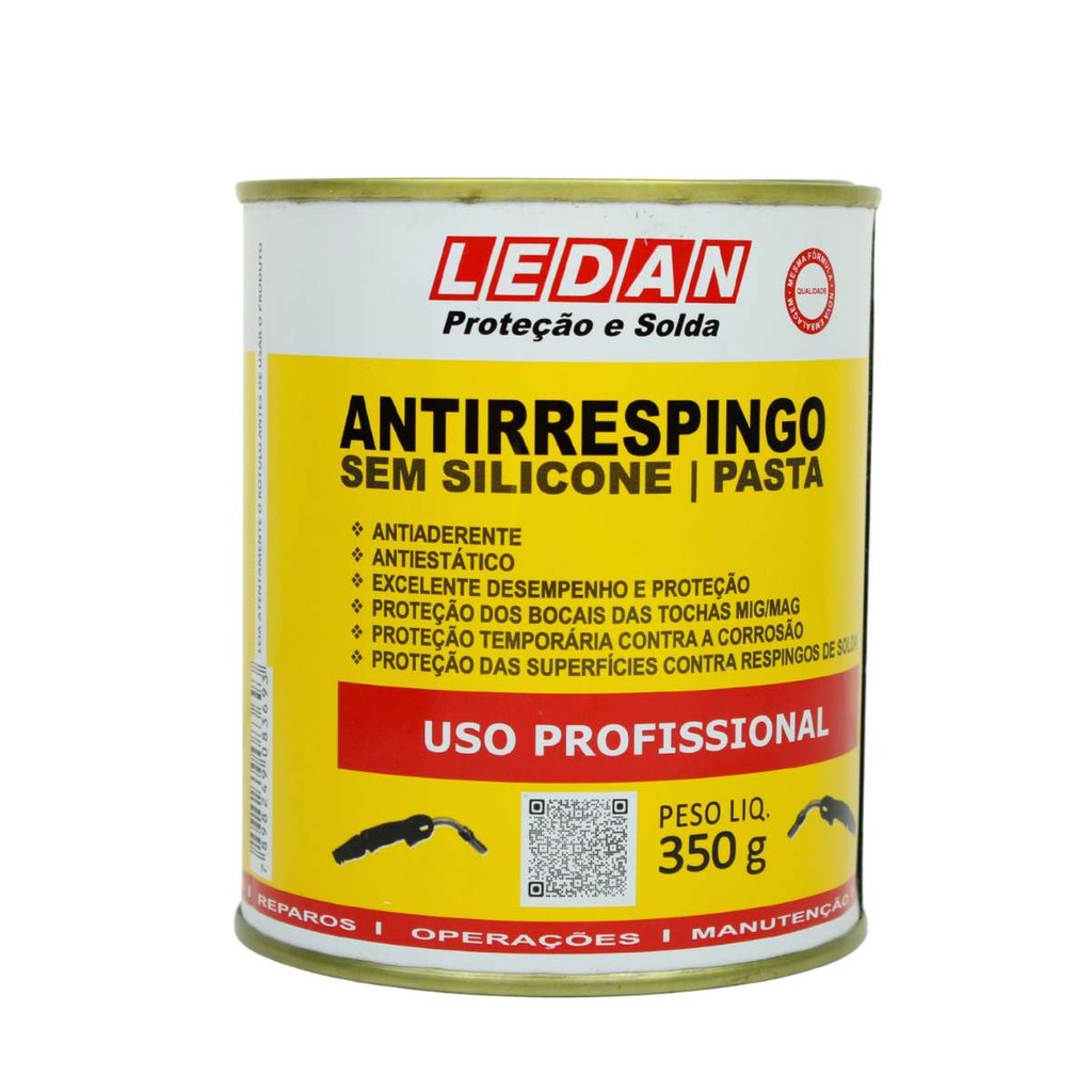 Antirrespingo Em Pasta 350g Ledan Sem Silicone Antiaderente Para Solda ...