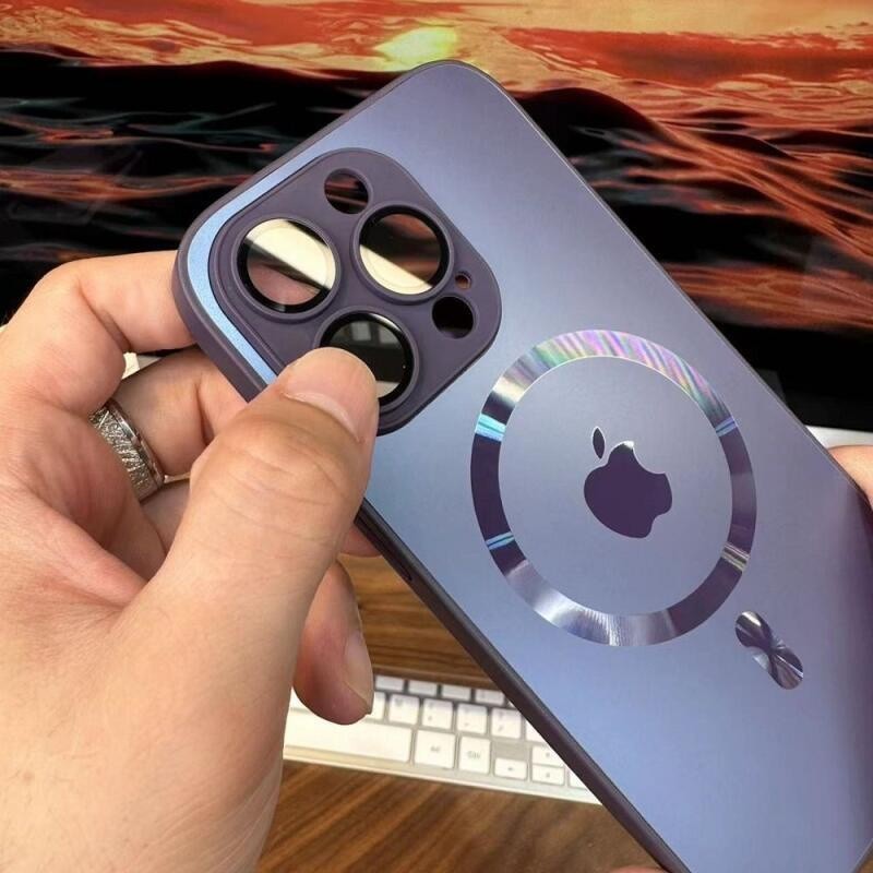 Para Magsafe Magnético De Carregamento Sem Fio AG Fosco Caso iPhone 7/8 x xr xs Max 16 15 14 13 ...