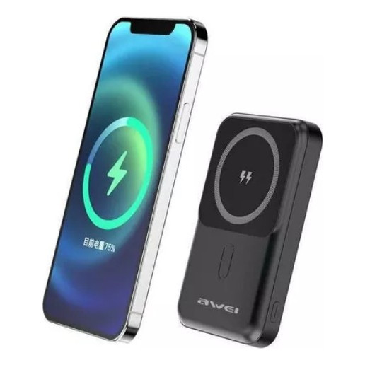 Power Bank 10000mah Magsafe Magnético Usb E Usb-c Awei P139 | Shopee Brasil