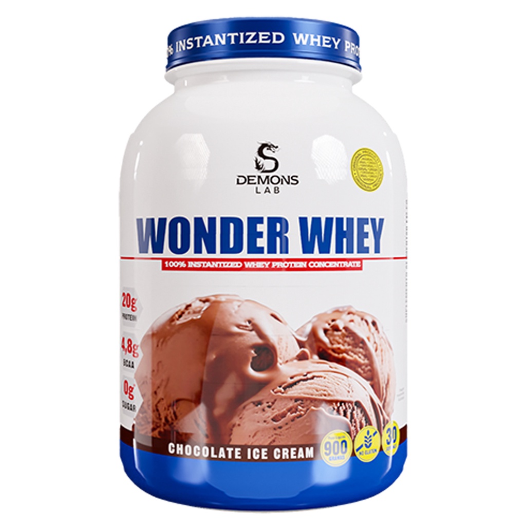 Wonder Whey 900g Whey Protein Concentrado - Demons Lab | Shopee Brasil