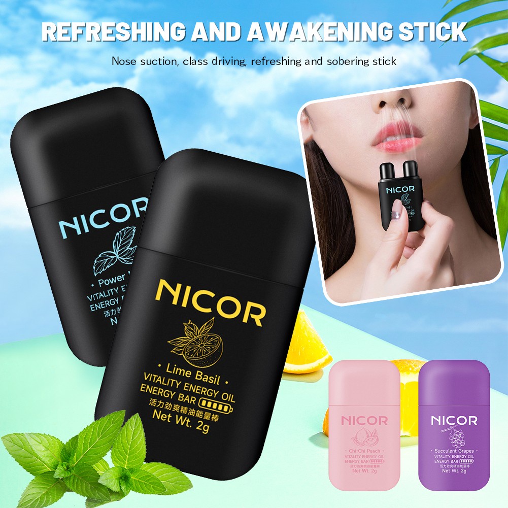 Nicor Energy Inhaler Double Orifice Aspiração Nasal Para Refrescar E ...