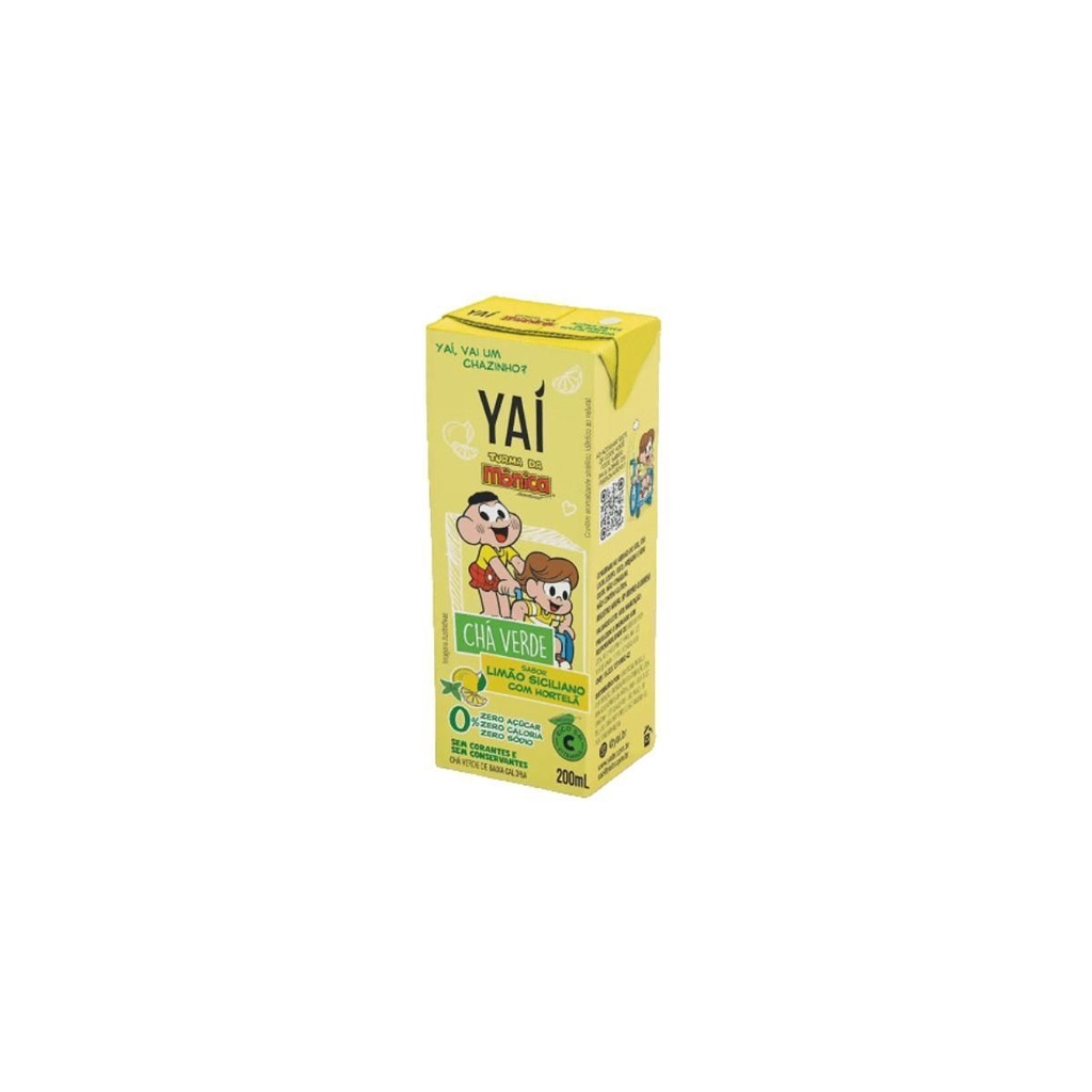 Cha Verde Limao Sic Hortela Turma Da Monica Zero Yai 200ml | Shopee Brasil