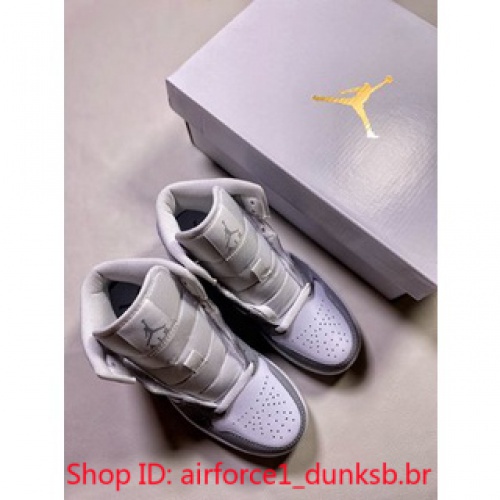 Air Jordan 1 AJ “Lobo cinzento” | Shopee Brasil
