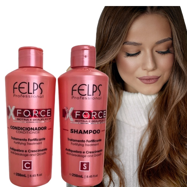 Duo Shampoo+Condicionador Felps Professional XForce AntiQuebra Estimula ...