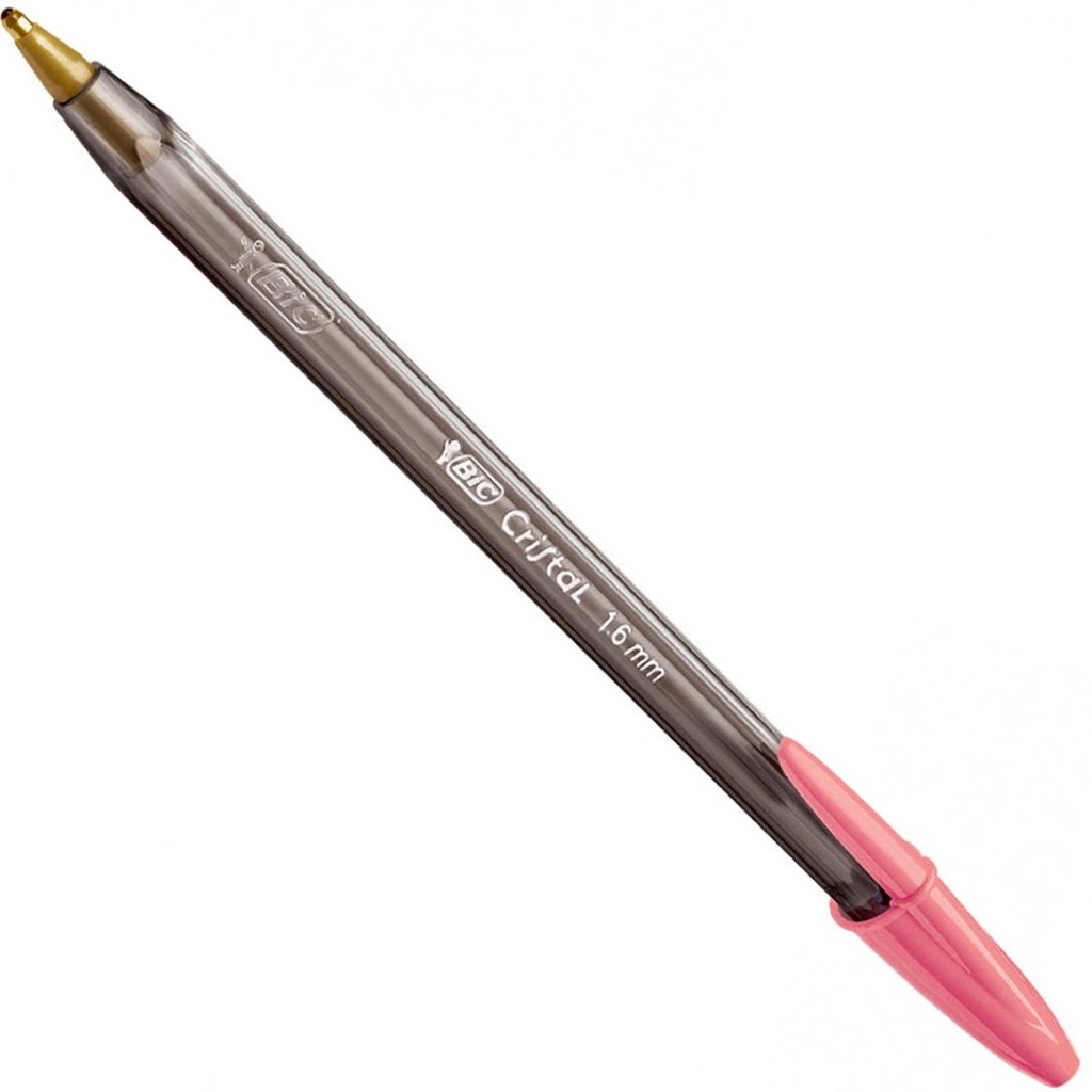 Caneta Esferográfica Bic Cristal Intenso 1.6mm Grossa Rosa Embalagem com 12 Unidades | Shopee Brasil