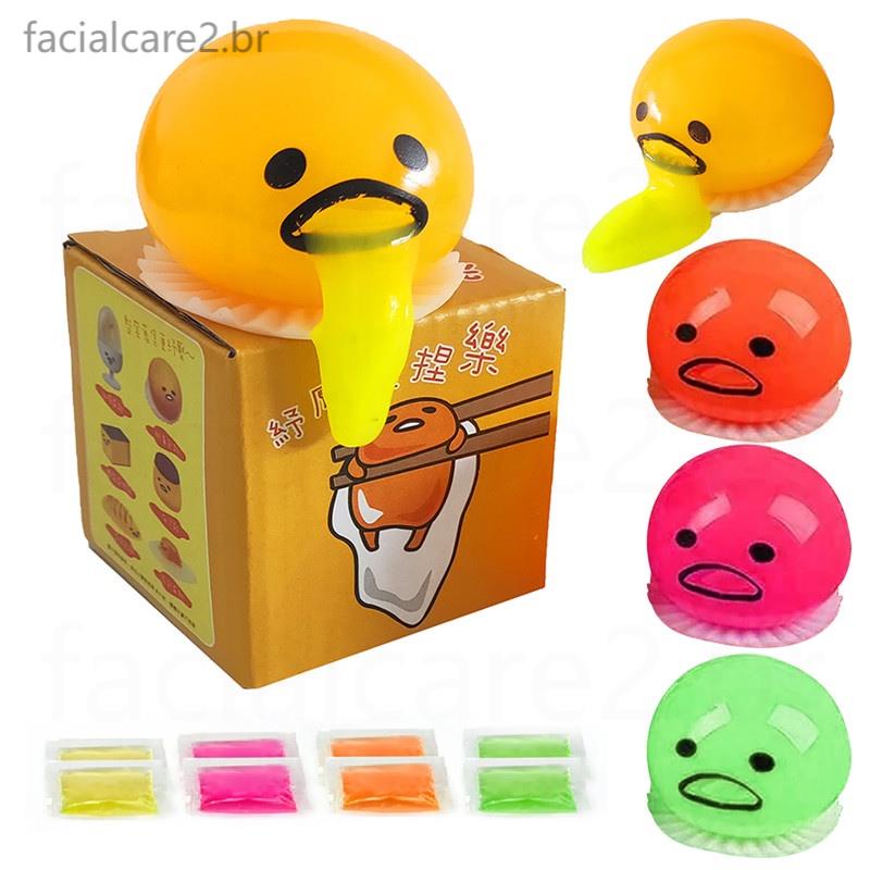 Bola De Estresse De Ovo Brinquedo Engraçado Com Alívio Yellow Goop ...