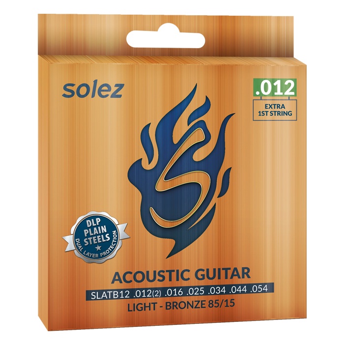 CORDAS VIOLÃO AÇO 012 BRONZE 85/15 SOLEZ | Shopee Brasil