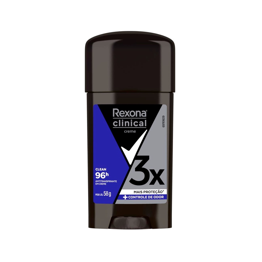 Rexona Clinical Desodorante Antitranspirante Stick Nova Fórmula Clean ...