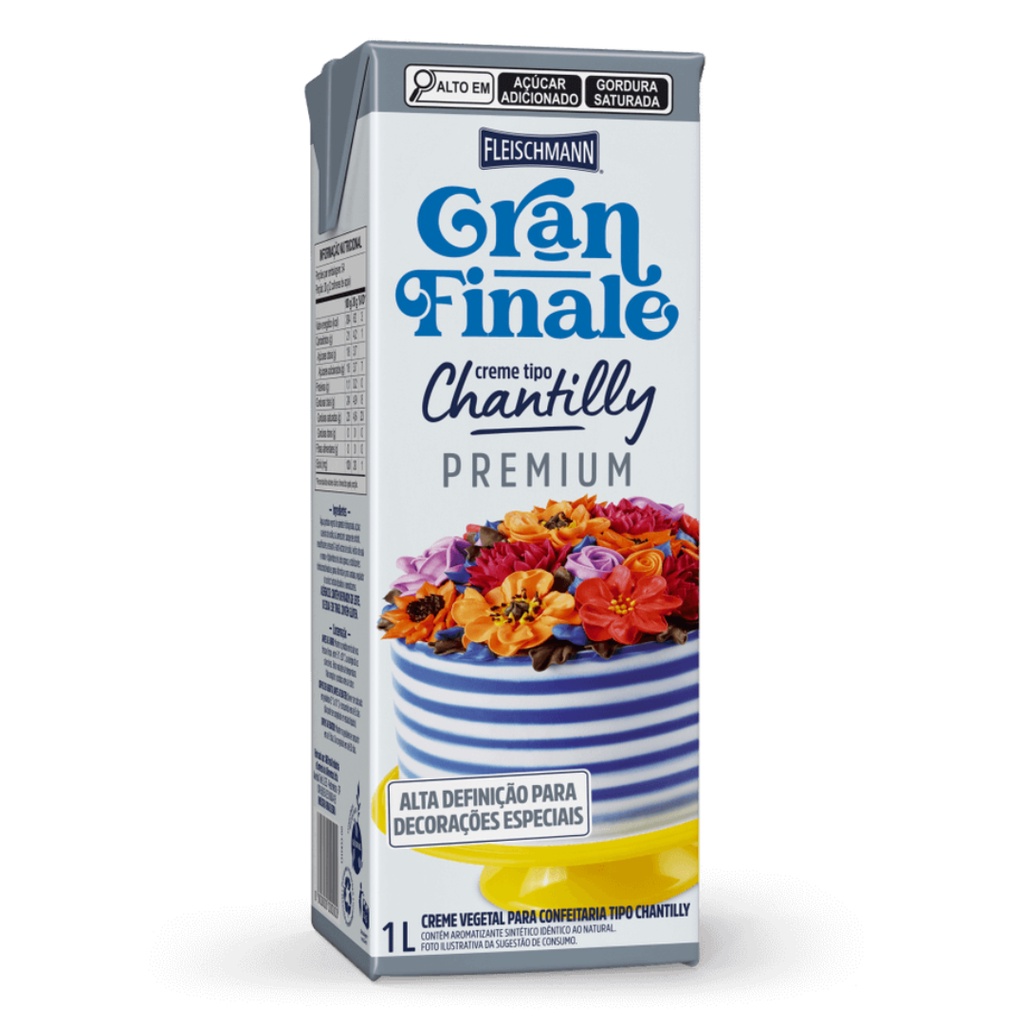 CHANTILLY PREMIUM 1L FLEISCHMANN GRAN FINALE - AB BRASIL | Shopee Brasil