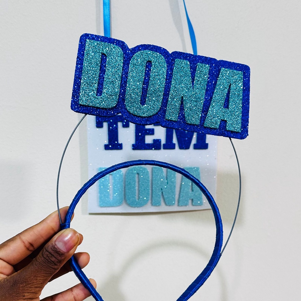Kit Tiara Arco e Placa Dona - Fantasia Carnaval Festa | Shopee Brasil