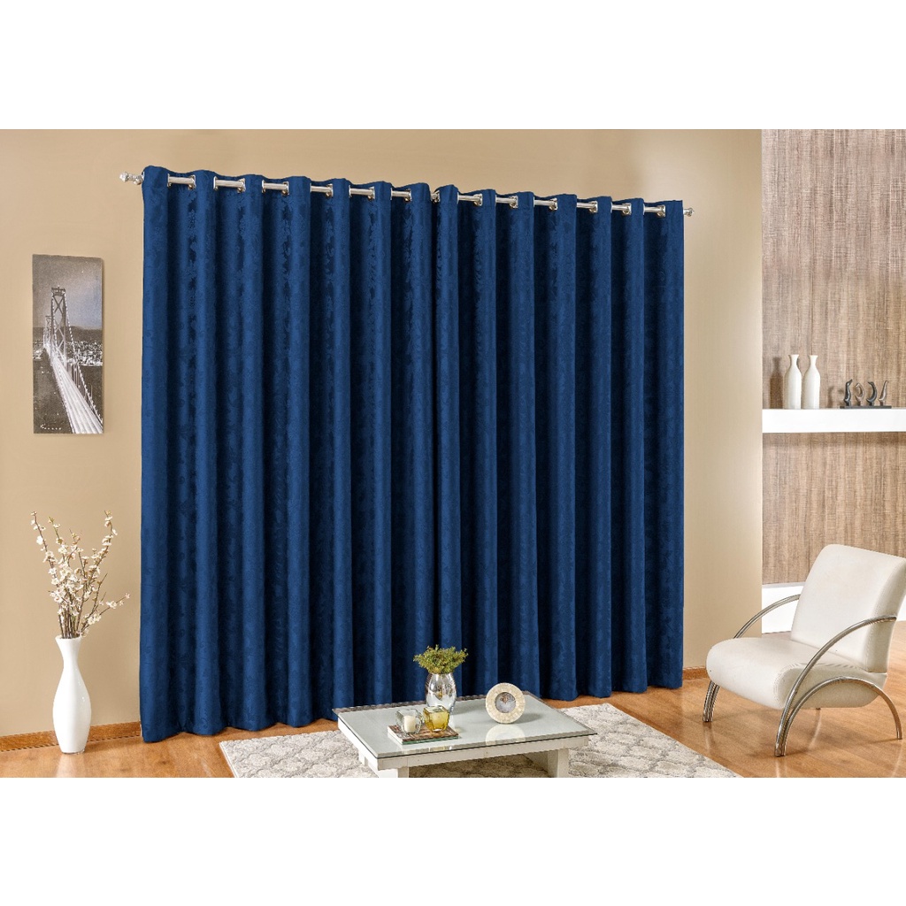 Cortina Jacquard Sala Tecido Grosso Semi Blackout 2 80x1 80 Shopee Brasil