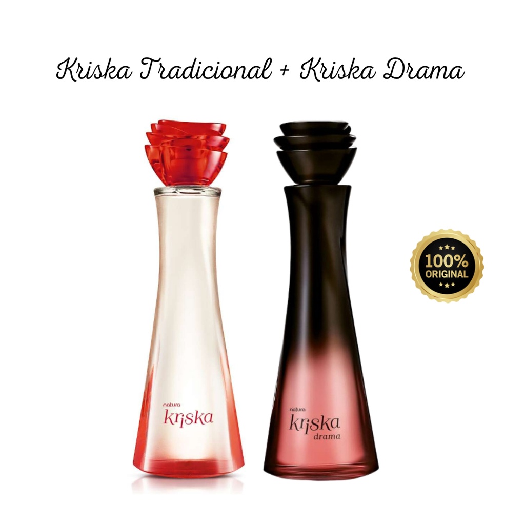 Kit Colônia 100ml Natura Kriska Tradicional + Kriska Drama | Shopee Brasil