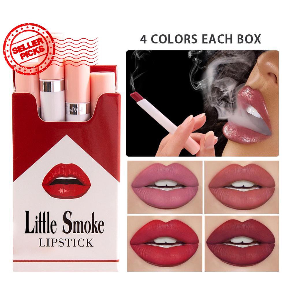 HANDAIYAN 4 Pcs/Set Baton Matte Lipstick Design Criativo De Cigarros ...