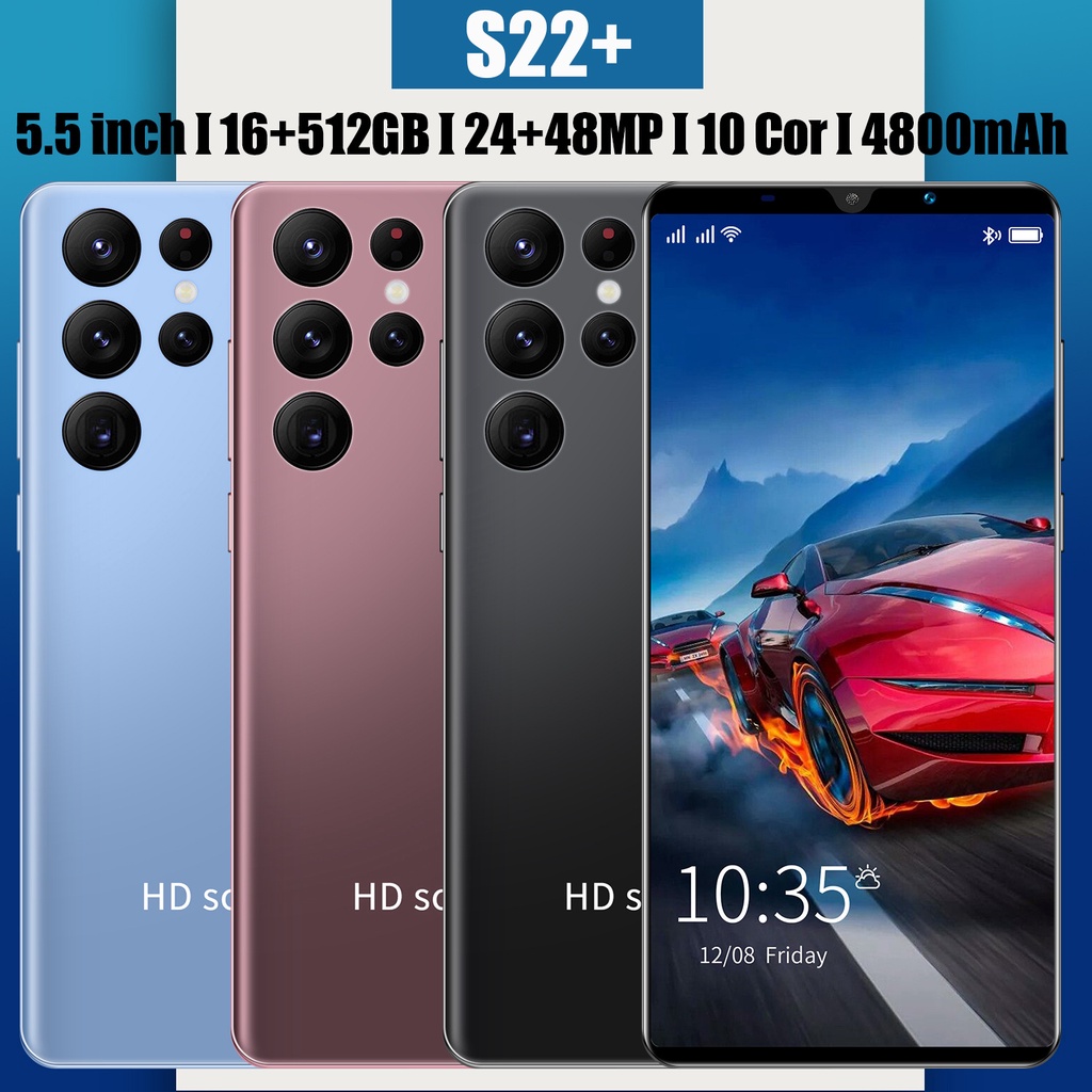 Marca Novo 5G S22Ultra 5G 6.7 Polegadas hp 16G RAM 512G ROM 32MP 64MP ...