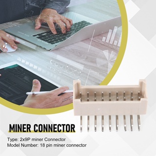 50Pcs BTC BCH LTC Conector Mineiro ZEC 2X9P Pino Curvo De Tomada Macho Adequado Para Asic ...