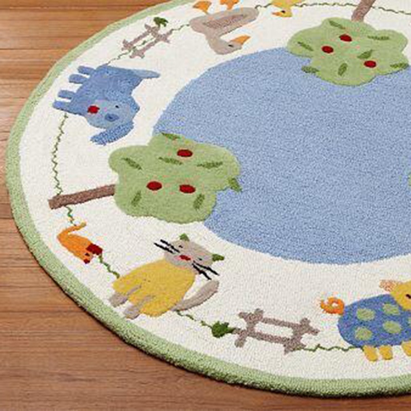 Quarto de criança Quarto de criança Alcatifa redonda Sala de estar ...