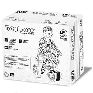 Totokross Motoca de Equilíbrio 4 Rodas sem Pedal Vermelha | Shopee Brasil