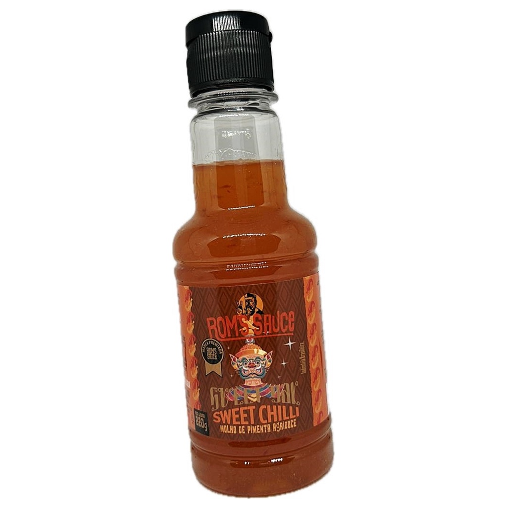 Molho Gourmet Sweet Chilli Agridoce Rom's Sauce Premium 200g | Shopee ...