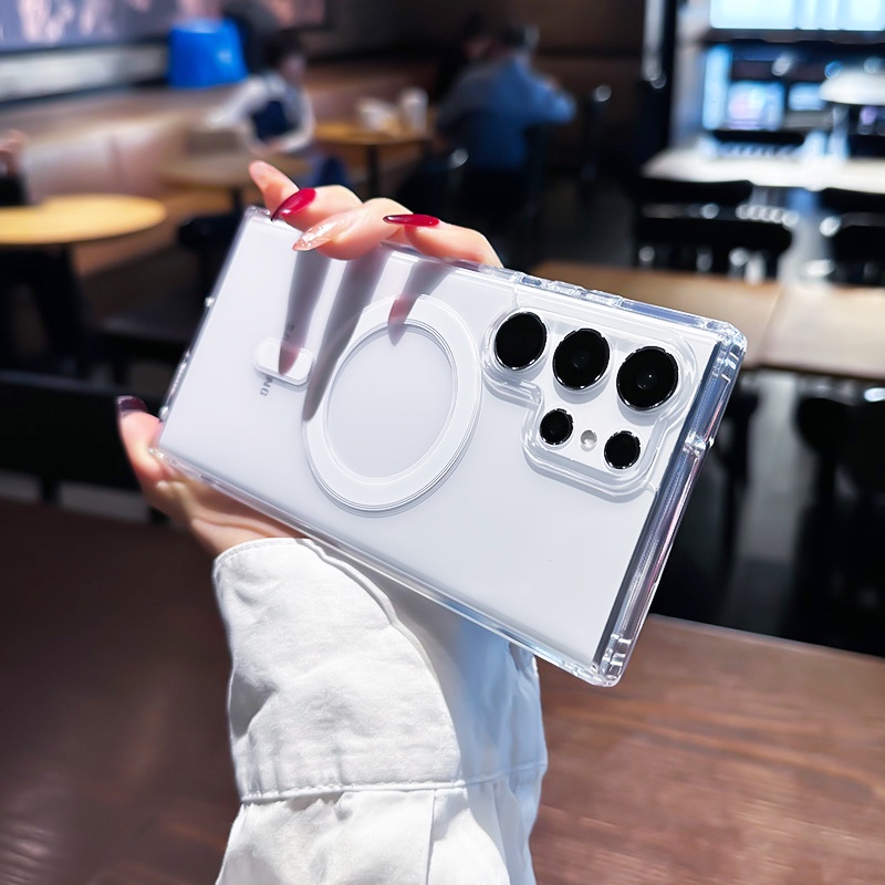 Capa Oficial Transparente Para Samsung S24 Plus S24 Ultra À Prova De Choque Galaxy S23 S23 S24 ...