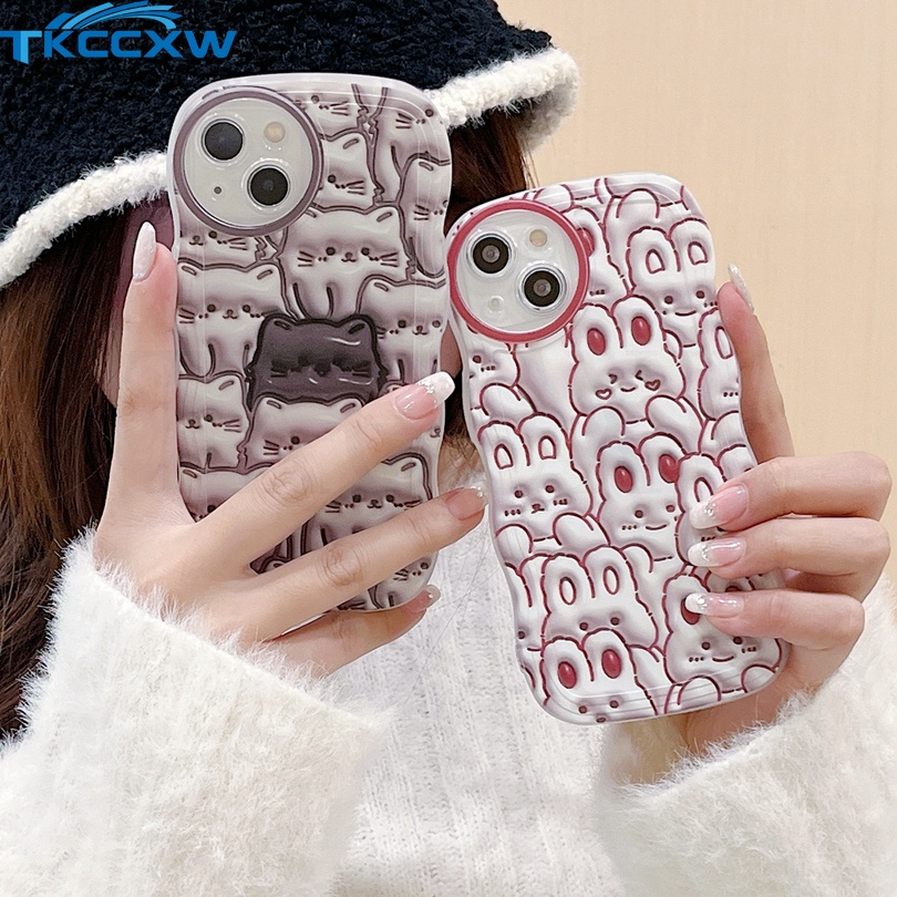 Capa Macia Para Coelho Coelhinho De Desenho Animado Samsung Galaxy S24 S23 S22 S21 S20 Ultra ...