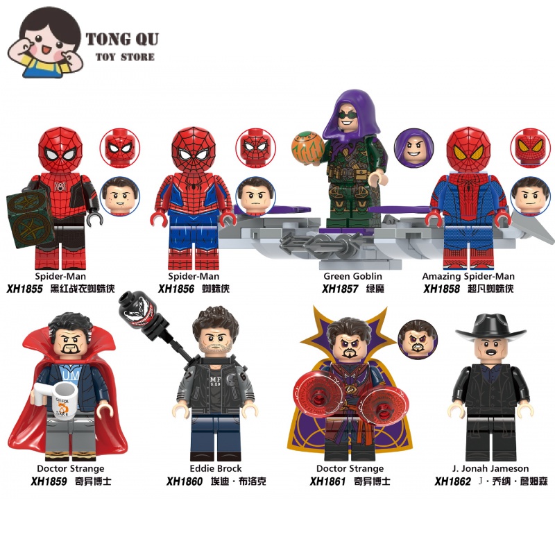 Superhero Minifigures Spider-Man Building Block Coleção de Brinquedos ...