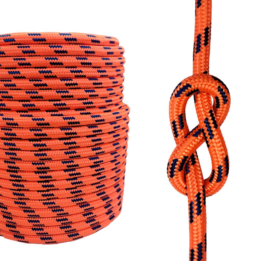 10mts Corda Semi Estatica 14mm Resistente Trabalho Pesado - Escorrega o ...