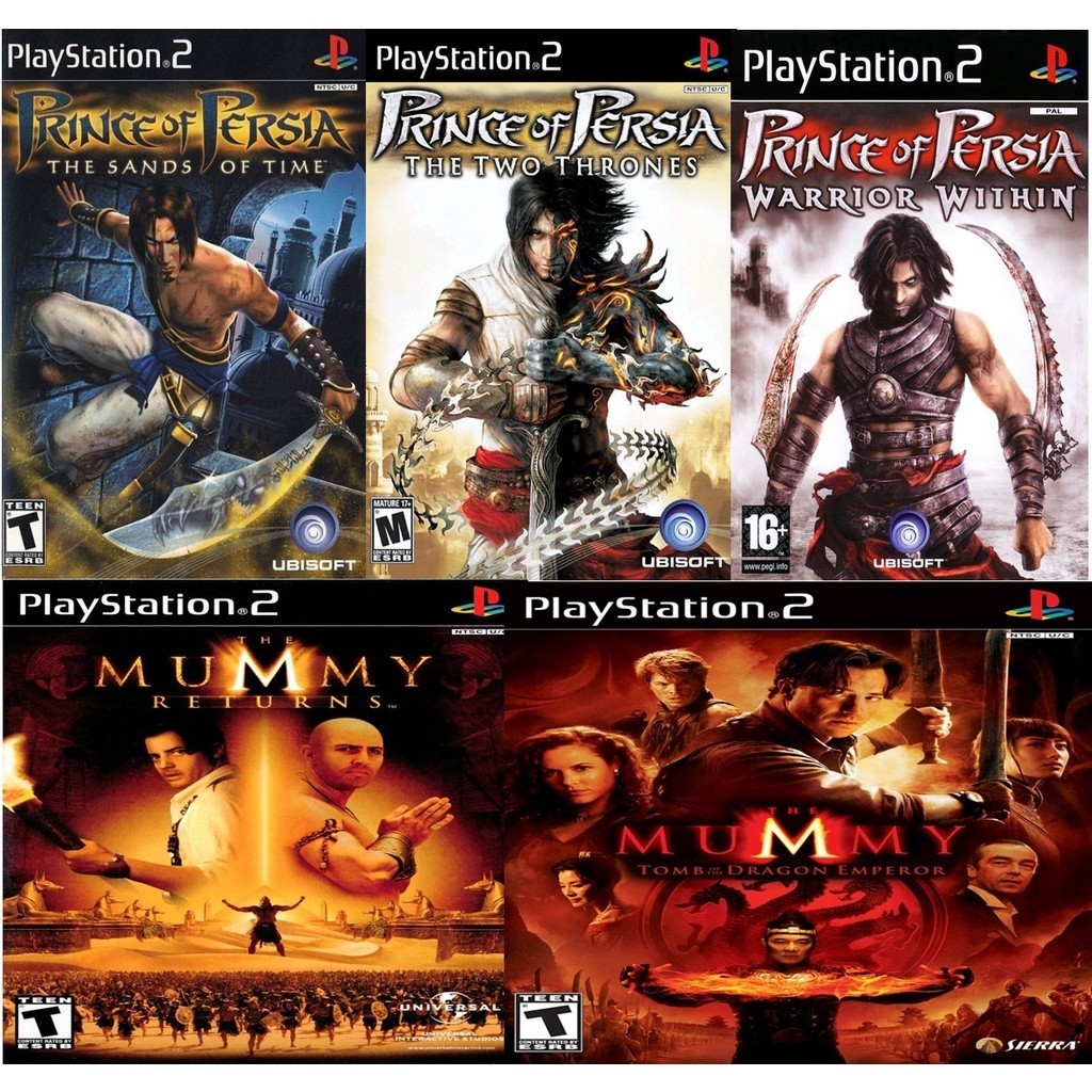 Kit Prince Of Persia Collection + The Mummy com 5 Jogos (PS2) Ps2 x ...