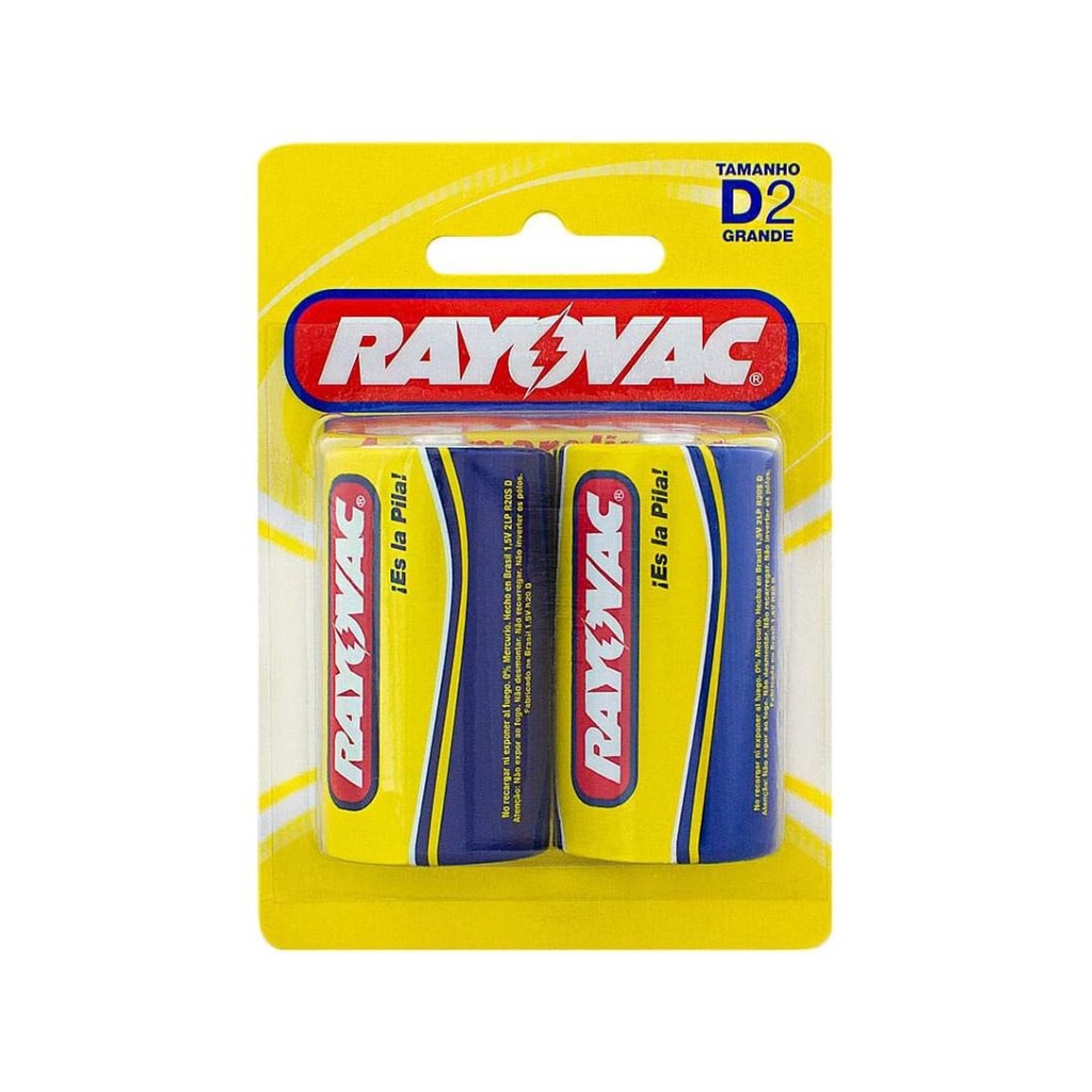 Pilha Comum Grande Rayovac com 4 Unidades | Shopee Brasil