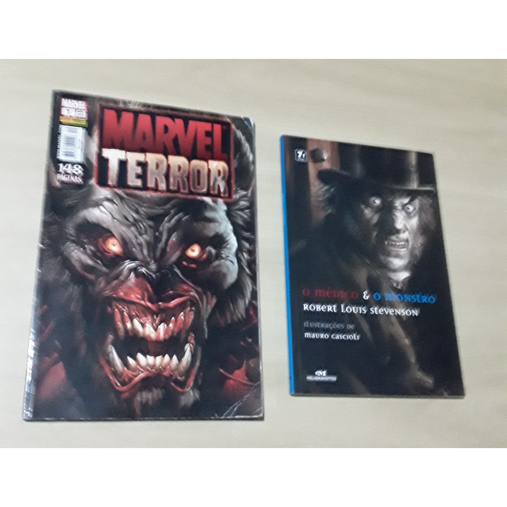 O Médico E O Monstro + Marvel Terror N° 1 - 02 volumes | Shopee Brasil