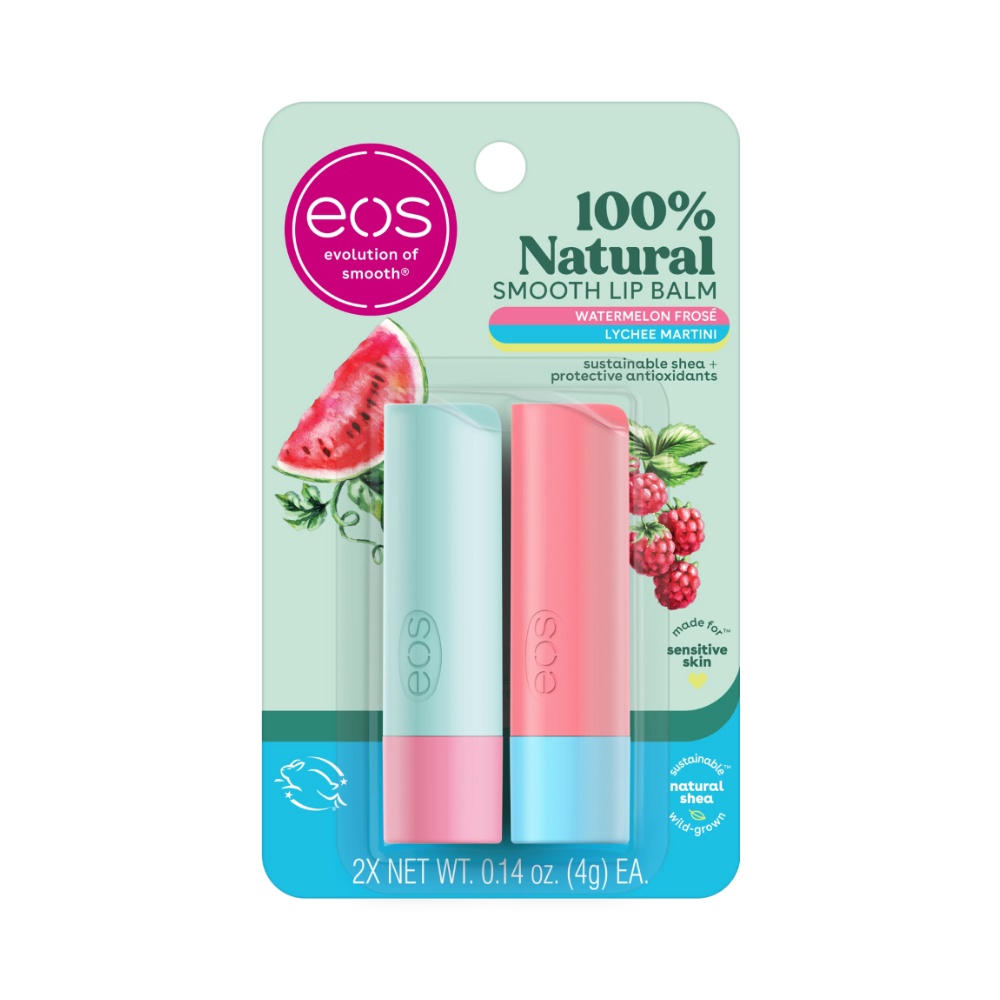 EOS Hidratante Labial Duo - Watermelon Frosé 4g e Lychee Martini ...