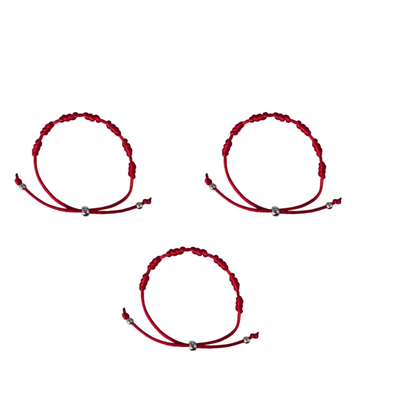 Pulseira Vermelha Kabbalah 7 Nós 3 Unidades | Shopee Brasil