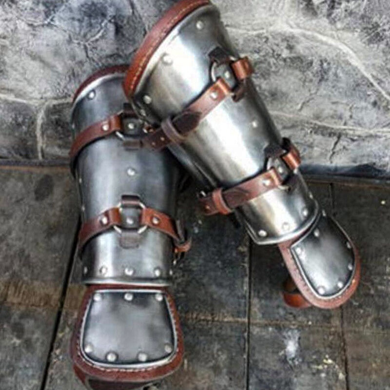 Braçadeira Medieval De Couro Viking Battle Cosplay Luvas De Gauntlet ...