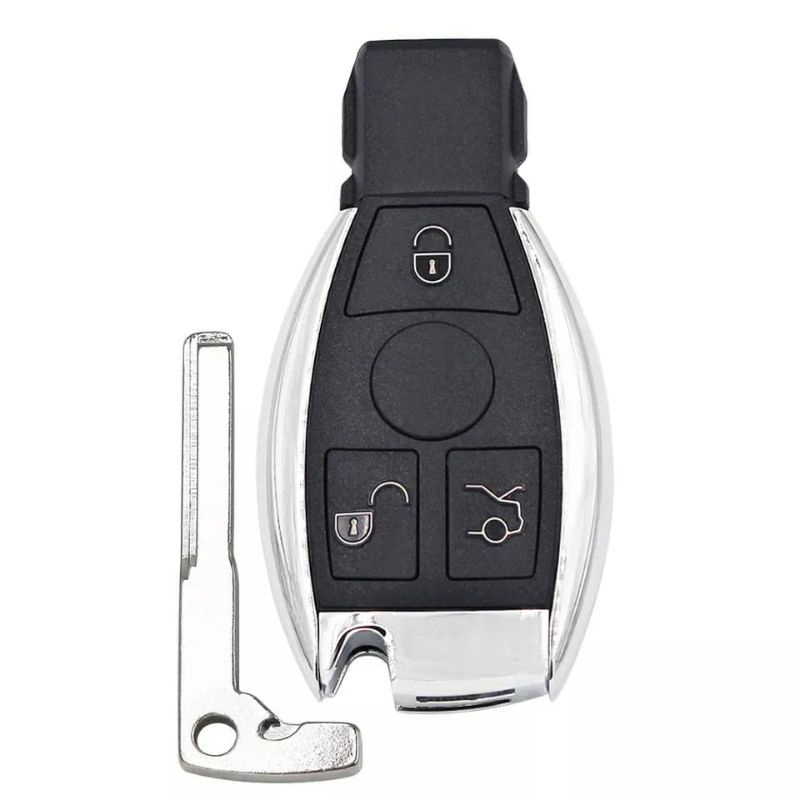 Chave + Placa Mercedes Benz estilo 3 botões carro inteligente 315mhz ...