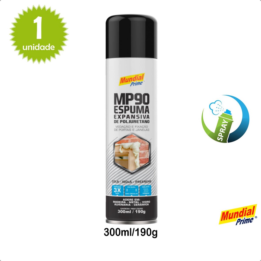 Espuma Expansiva Poliuretano Spray 300ml MPrime | Shopee Brasil