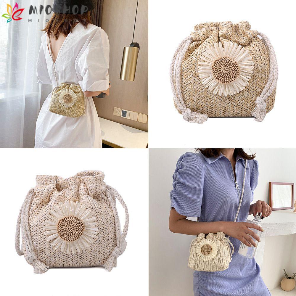 MIOSHOP Sacos De Palha Para Mensageiros Girassol De Corpo Cruzado | Shopee Brasil