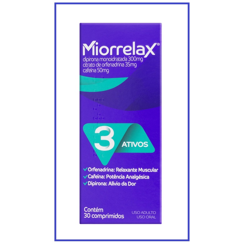 Miorrelax 300mg + 50mg + 35mg Com 30 Comprimidos - Neo Química | Shopee ...