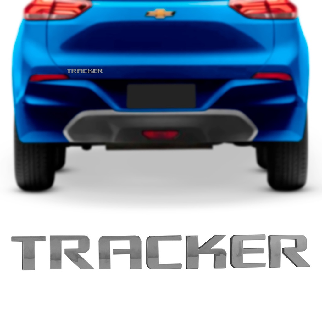 EMBLEMA (TRACKER) GM TRACKER 2021/2022/2023 CROMADO (LETREIRO GRANDE ...