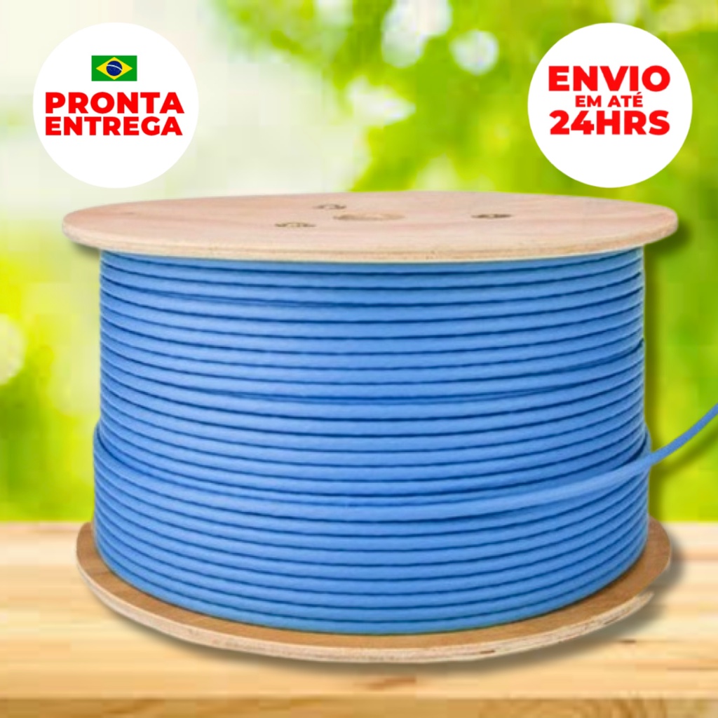 Cabo De Rede Cat5 100 Metros Desmontado Cftv Ethernet Rj45 Plug ...