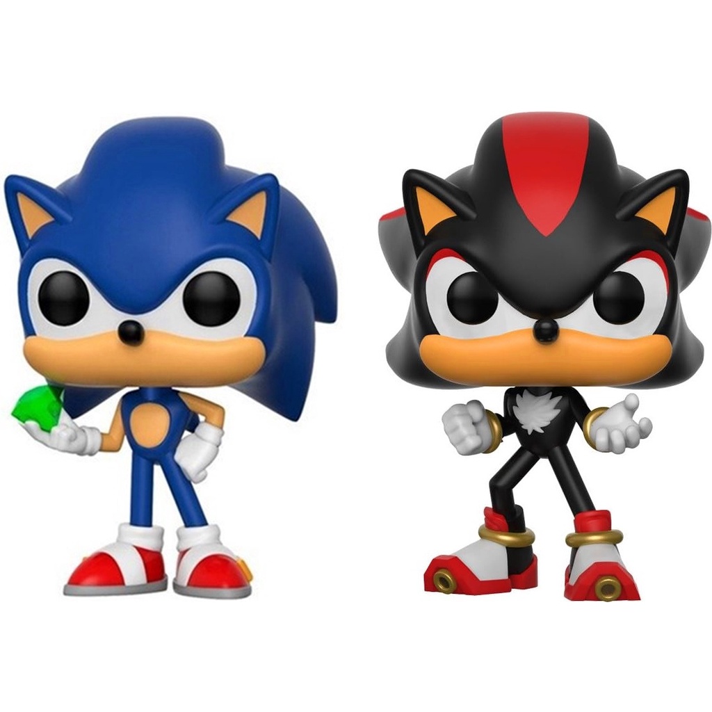 Kit Funko Pop Sonic 284 + Shadow 285 Sonic The Hedgehog Game | Shopee ...