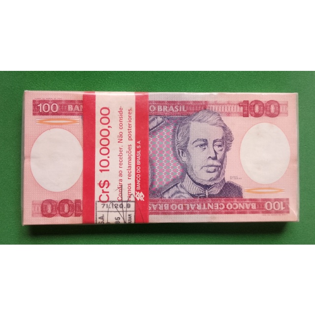 C157 Centena Lacrada Cédulas 100 Cruzeiros Fe Shopee Brasil