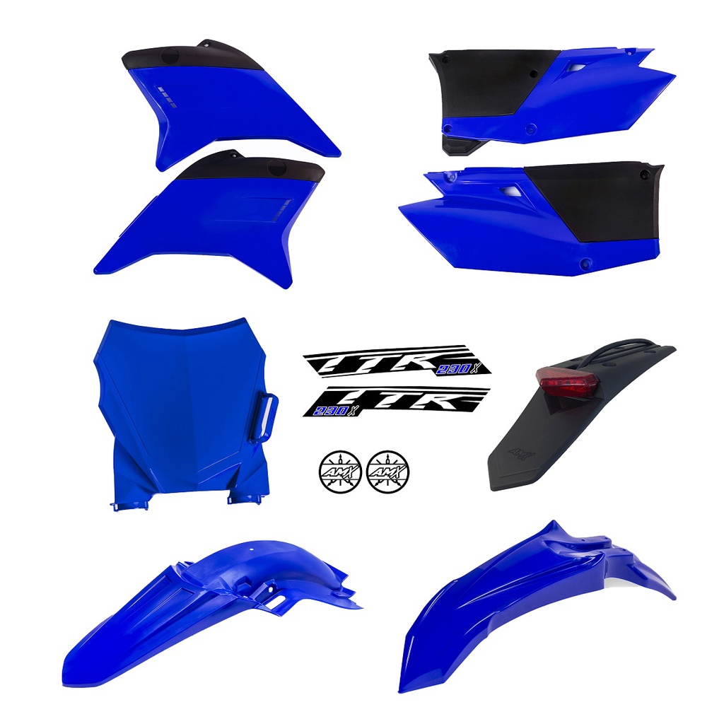 Kit Carenagem Number Plate Rabeta De Led TTR230 TTR 230 Amx | Shopee Brasil