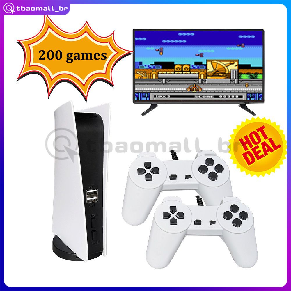 Gs5 console acessórios nes nostalgia retro console de jogos mini tv console de jogos com fio ...