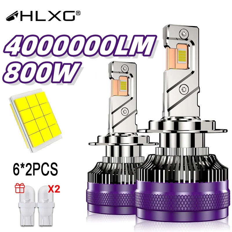 LED H7 Luzes De Carro H4 H3 CANBUS H11 Lâmpada Para Faróis H1 H9 9005 HB3 9006 HB4 9012 HIR2 ...