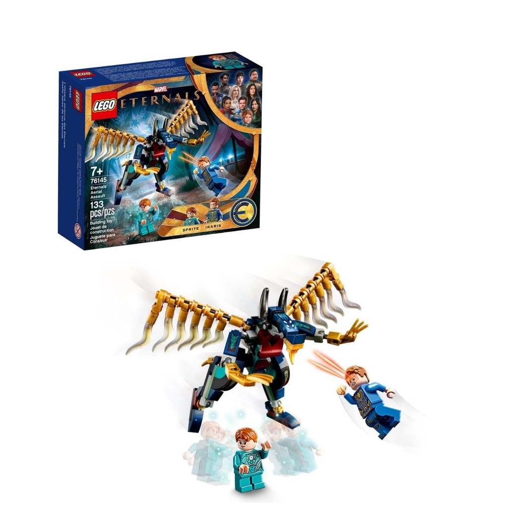 LEGO Marvel Ataque Aéreo dos Eternos 133 Peças 7+ 76145 | Shopee Brasil