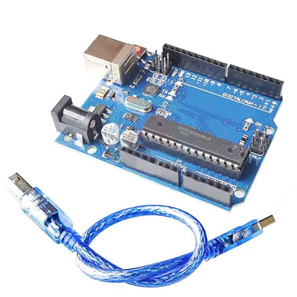 Placa Compatível Com UNO R3 Atmel ATMEGA328P Plug and Play (Não Há Necessidade De Baixar driver ...