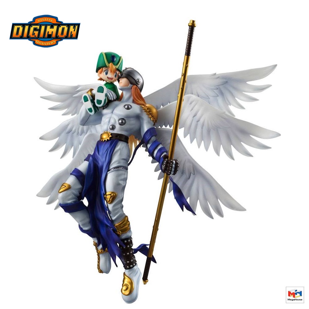 Megahouse Digimon Angemon & Takeru Takaishi GEM Figure | Shopee Brasil